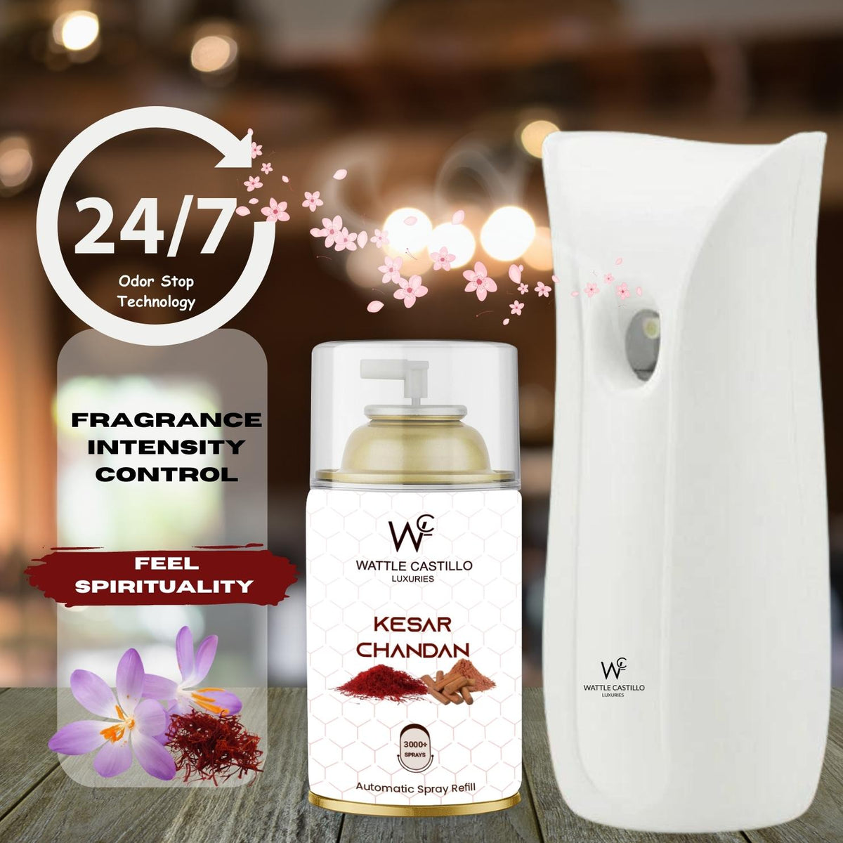 Automatic Air Freshener Dispenser Electric Automatic Machine + Kesar C ...