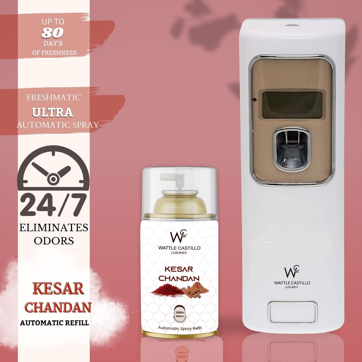 Automatic Room Freshener Spray Machine With 3 Selected Time Mode + Kes ...